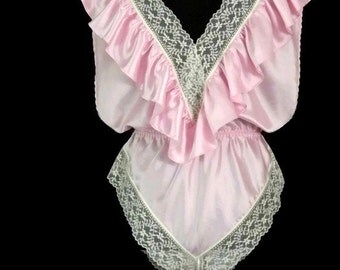 80s satin teddy | Etsy