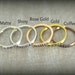 Personalized Stackable Name Ring Stacking Rings Matte