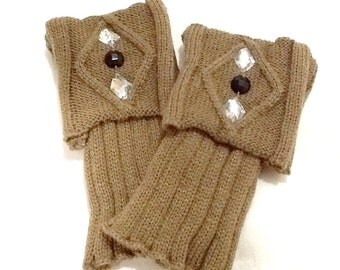Knit boot covers | Etsy