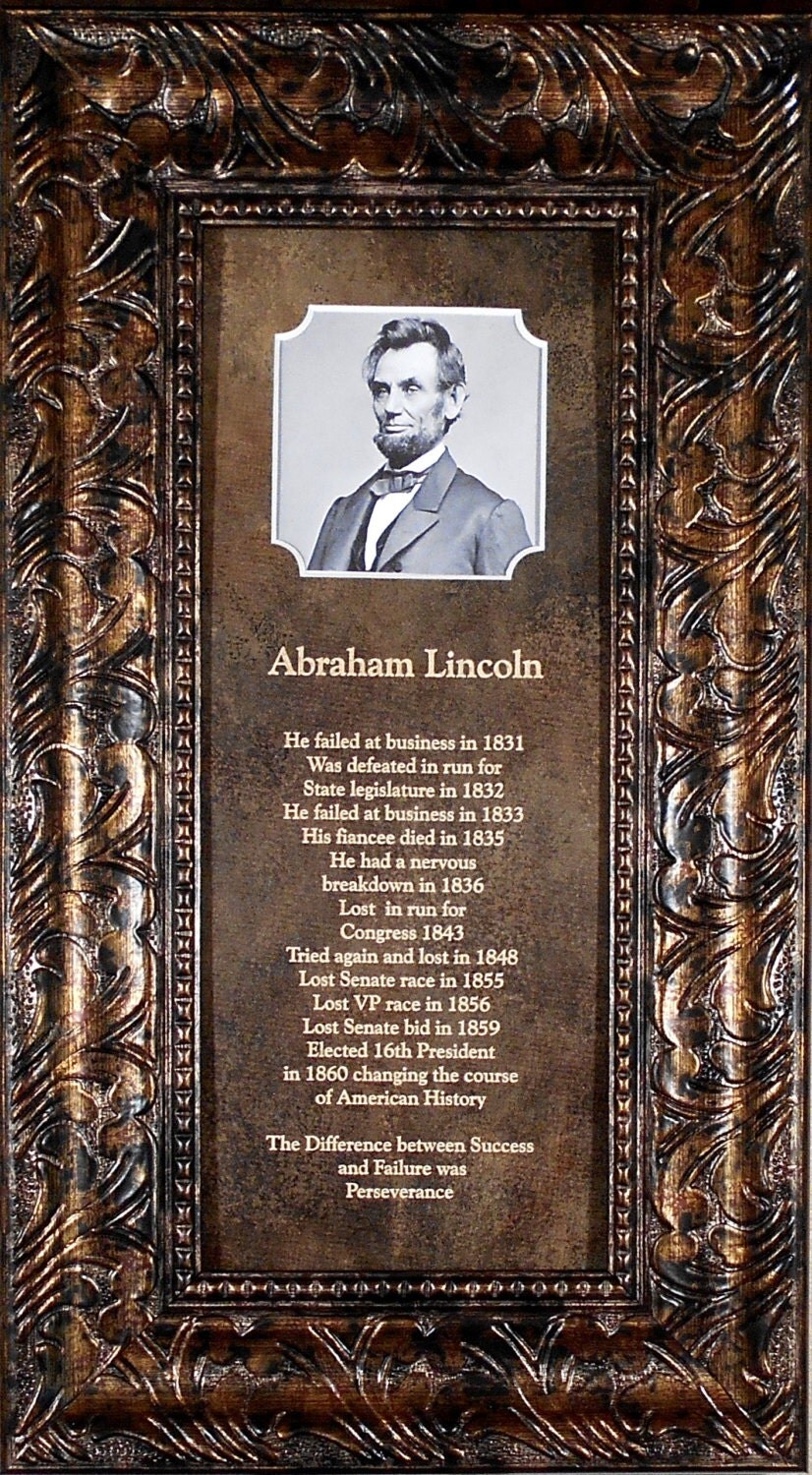 Abraham Lincoln Perseverance and Success 9x16 by CanyonMeadows