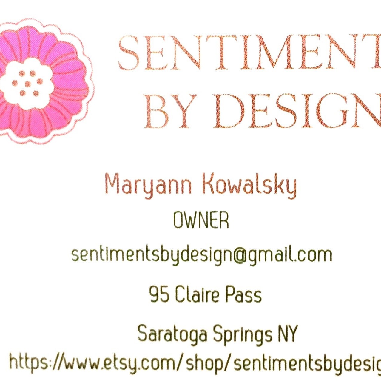 Unique Handcrafted and Personalized Paper by sentimentsbydesign1