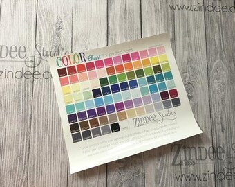 Vinyl color chart | Etsy