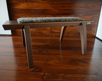 Sheepskin bench | Etsy