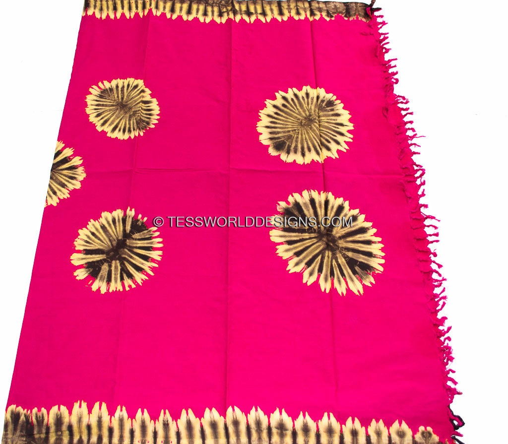 Original Batik Kikoy from Tanzania/ Safari print Kikoy fabric/