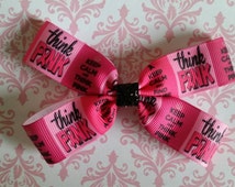 Unique think pink bows related items | Etsy