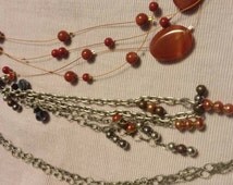 Popular items for rust color necklace on Etsy