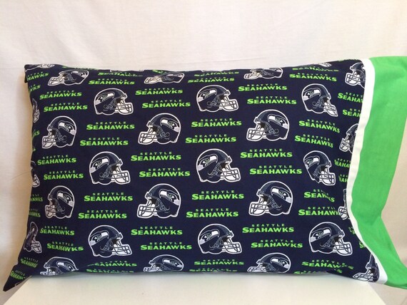 Seattle Seahawks pillowcase IX by Therapythreads on Etsy
