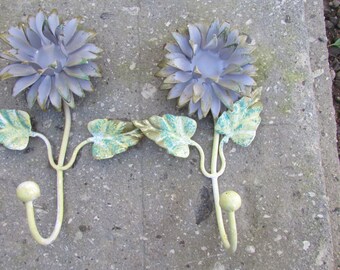 Metal flower hook | Etsy