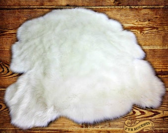 Faux animal skin rug | Etsy