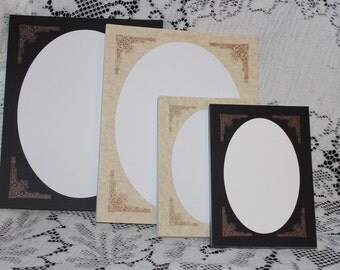 Oval photo mat | Etsy