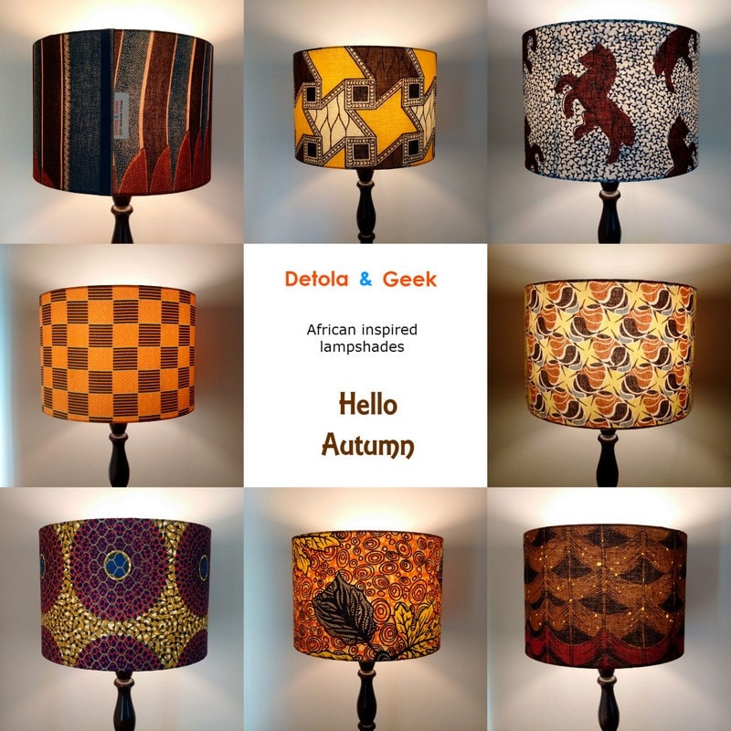 Vibrant African Inspired Lampshades Homewares & by DetolaAndGeek