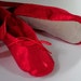Ruby Red Sparkle ballet slippers Full sole Children's