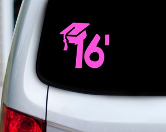 Graduation cap decal | Etsy