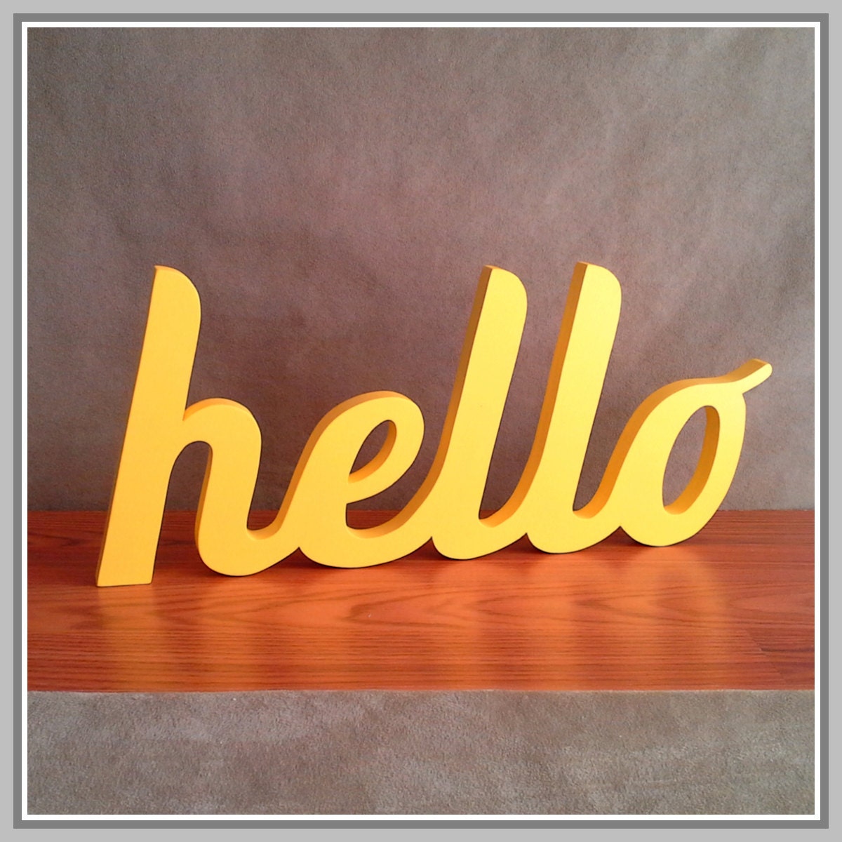 HELLO Wooden Hello Sign stand-alone decoration