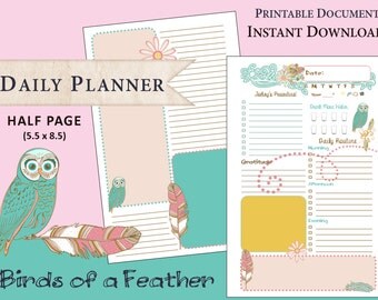 OWL FRIENDS UnDated Calendar & Planner Pages by myunclutteredlife