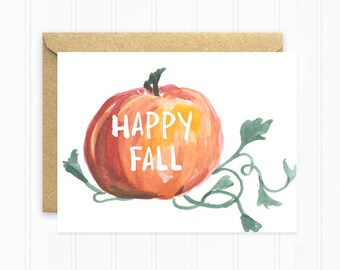 Items similar to Greeting Card Set (Boxed) - Happy Fall - Greeting ...