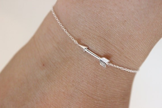 Sterling silver Arrow anklet dainty anklet delicate silver