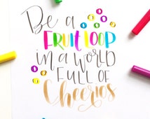 Unique fruit loops related items | Etsy