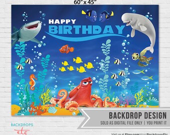 birthday banner finding nemo – Etsy