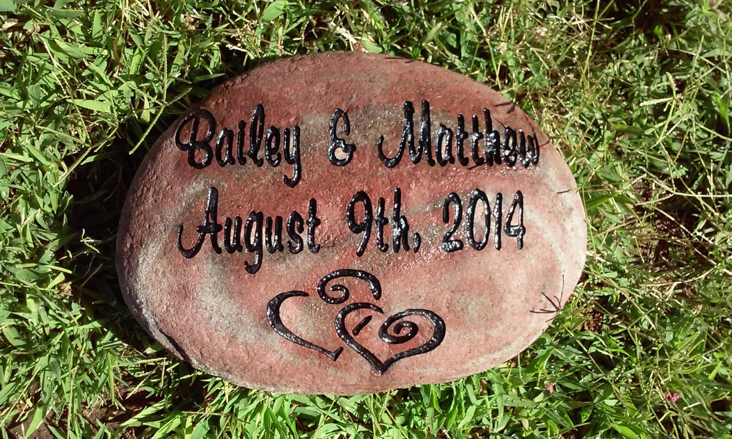 personalized garden stoneEngraved gifts for weddingsFamily