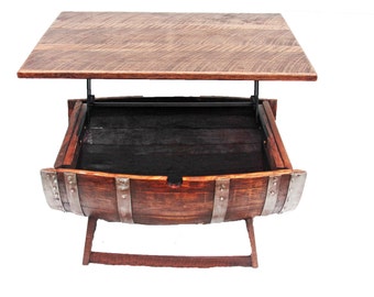 Barrel coffee table | Etsy