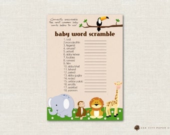 Whale Baby Shower Word Scramble Whale Word Scramble Baby
