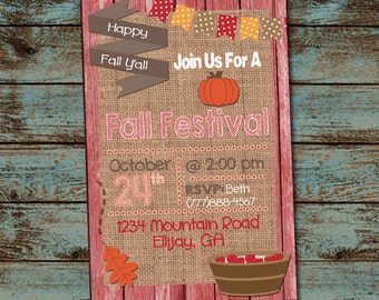 Items similar to Happy Fall Y'all PRINTABLE. Customized Fall Decor ...