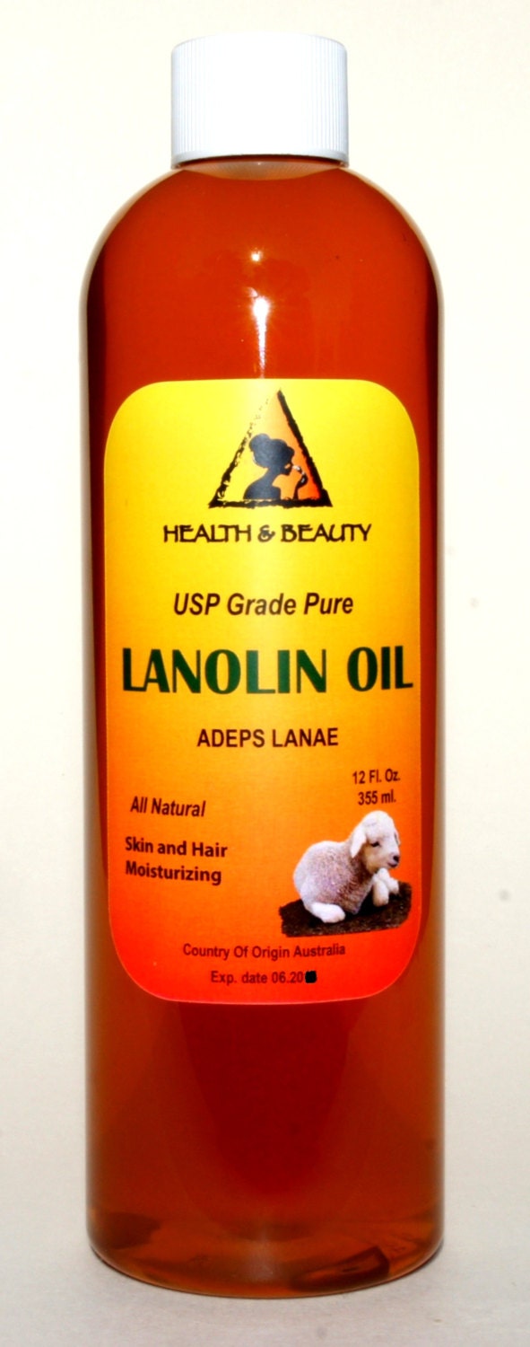 12 oz LANOLIN OIL USP Grade 100% Pure Skin Hair Moisturizing