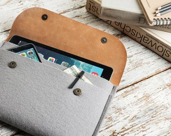 Leather tablet case | Etsy