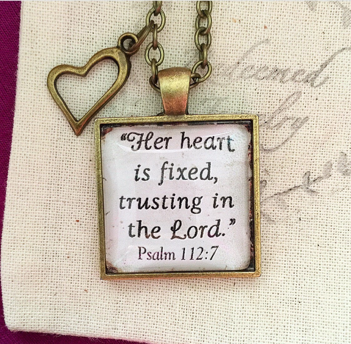 Bible Verse Pendant Necklace