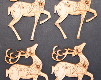 Laser cut deer | Etsy