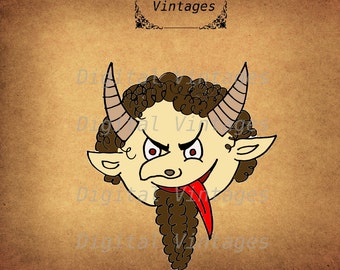 Cartoon devil | Etsy