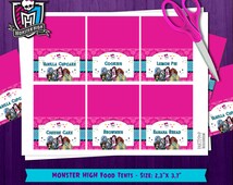 Artículos populares para monster high labels en Etsy