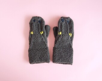 Dinosaur mittens | Etsy