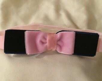 Unique pink and navy ribbon related items | Etsy