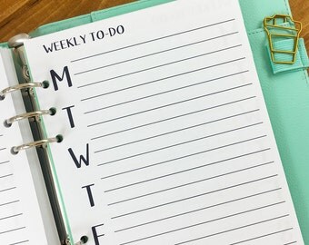 Weekly tracker | Etsy