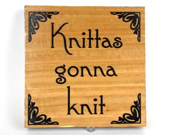 Knitting sayings | Etsy