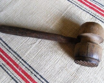 Wooden meat mallet | Etsy
