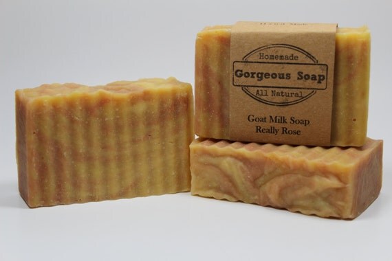 Really Rose Goat Milk Soap All Natural Soap by GorgeousSoap