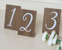 Popular items for rustic table numbers on Etsy