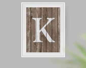 Wood letter k | Etsy