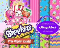 Shopkins Digital Paper : "SHOPKINS DIGITAL Paper"- Shopkins Clipart ...