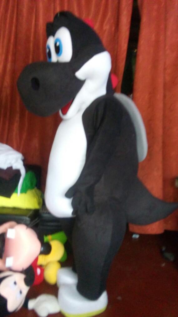 Black Yoshi Mascot Costume Adult Costume by AdultMascotCostumes | Etsy