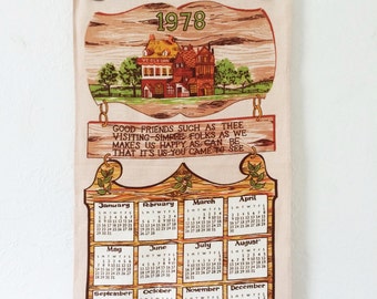1970s calendar | Etsy