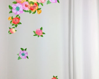 Corner wall decal | Etsy