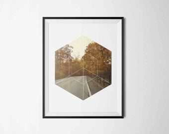 Hexagon artwork | Etsy