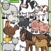 Farm Animals Moms and Babies Clip Art Set Chirp by ChirpGraphics