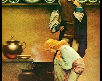 Maxfield Parrish Print 'Boboli Garden' Florence