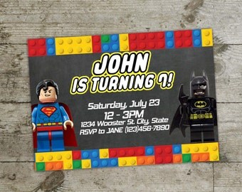 lego batman invitations – Etsy