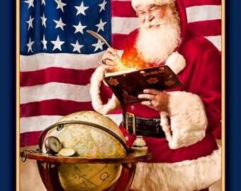 Patriotic santa | Etsy